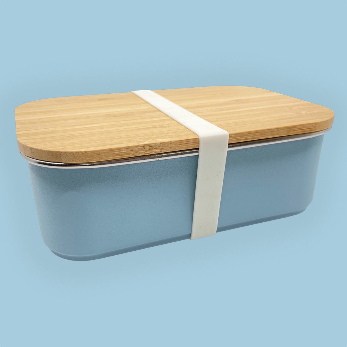 Smikkels - RVS Lunchbox - Broodtrommel - 900ml - Duurzaam - Blauw ...