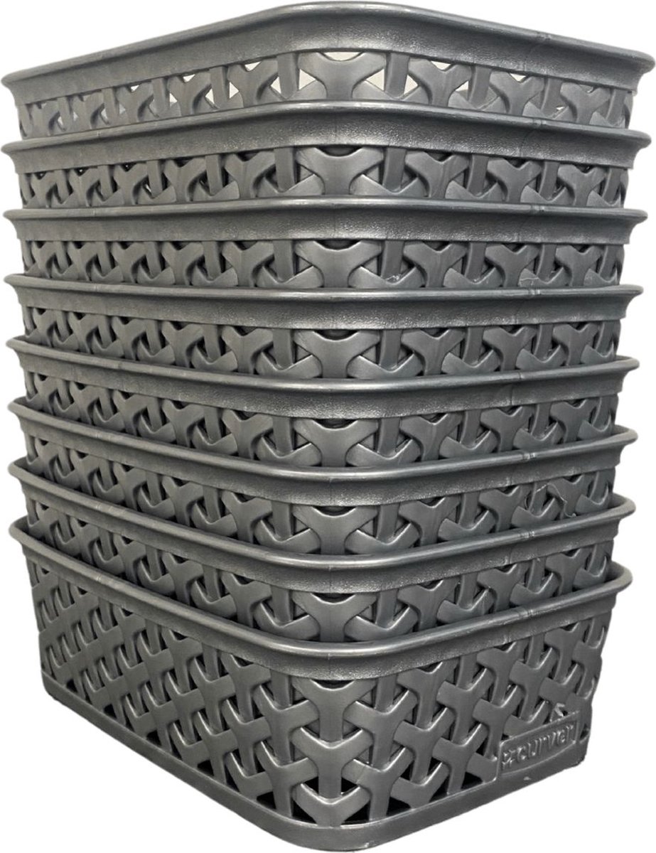 Curver Opbergmandjes A6 - Set Van 4 - Bureau Organizer - Pennenbakjes ...