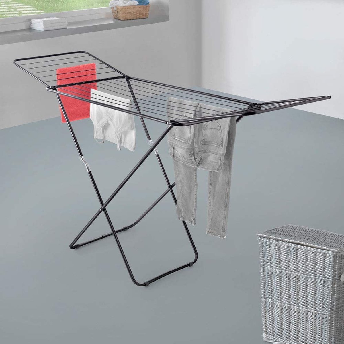 Inklapbaar Droogrek Universeel Wasrek voor in de Badkamer/Tuin ...