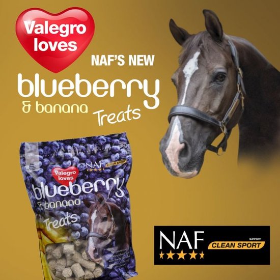 NAF - BlueBerry & Banana Treats - 1 kg | bol