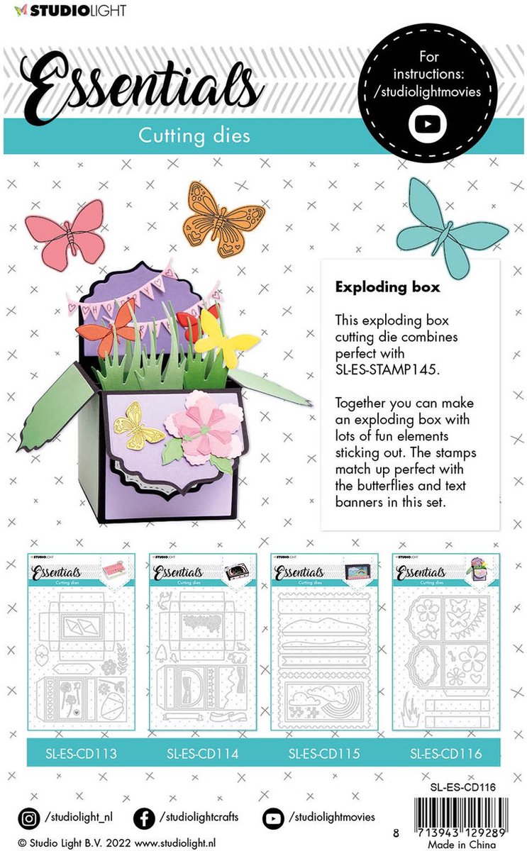 Studio Light Essentials cutting die Exploding box | bol