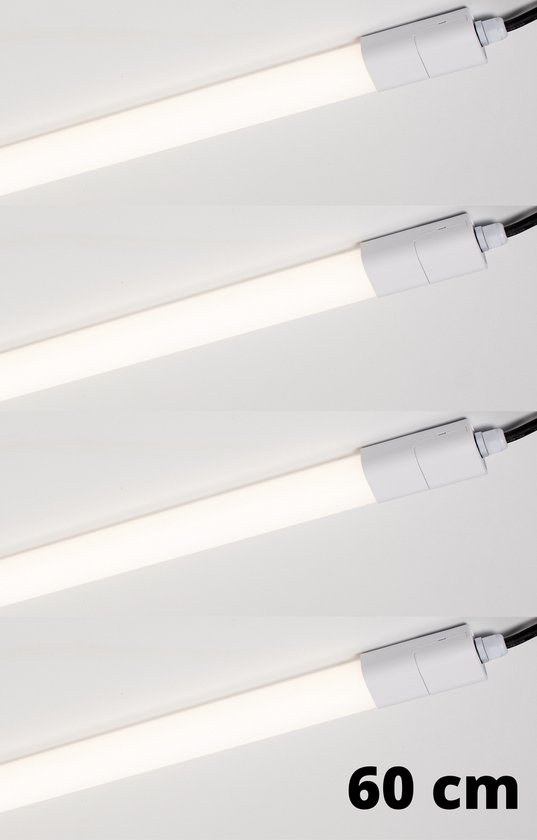 LED.NL ® Set van 4 LED TL Lampen met armatuur 60 cm - Geschikt voor ...