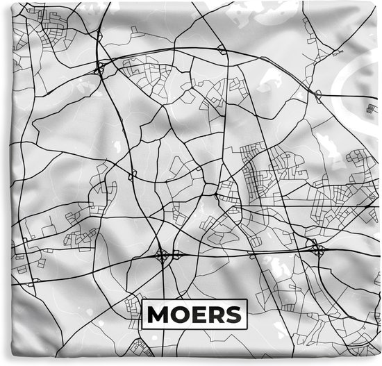 Kussenhoes 45x45 cm - Kaart - Duitsland - Stadskaart - Plattegrond ...
