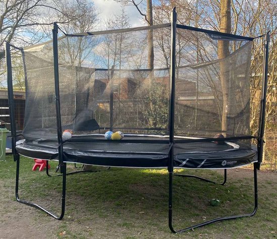 North Legend - Ovale Trampoline met veiligheidsnet - 420x295 cm - Zwart ...
