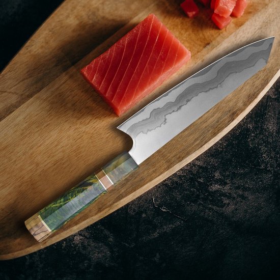 Shinrai Japan™ - Édition spéciale - Damas 7 couches - Couteau Kiritsuke ...