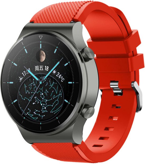 Siliconen Smartwatch bandje - Geschikt voor Strap-it Huawei Watch GT 2 ...