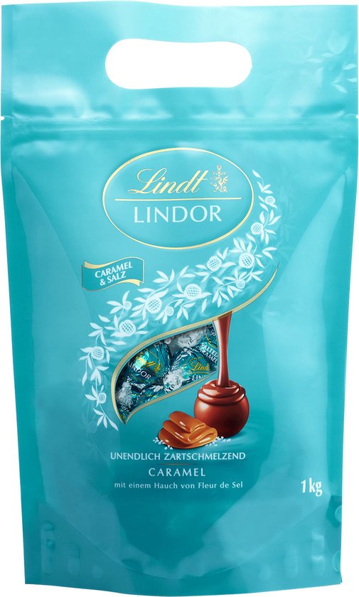 Lindt Lindor Volle Melk Ballen Karamel & Zout 1kg | bol