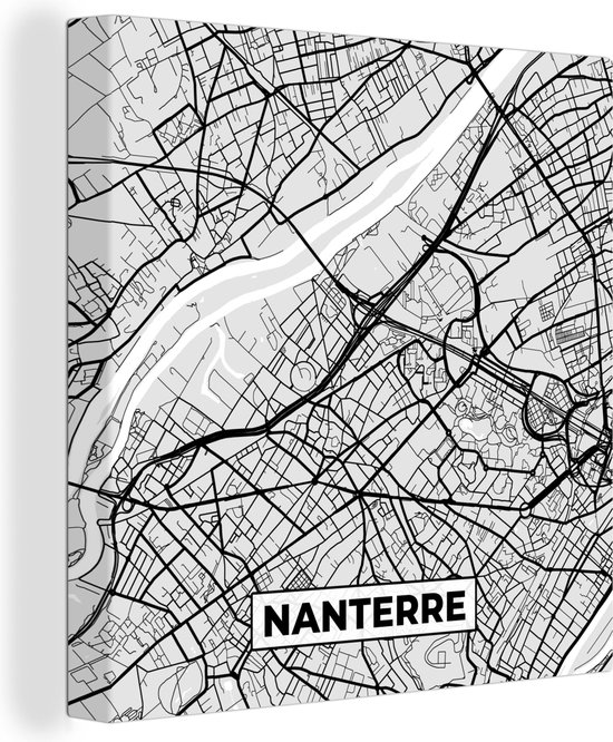 Tableau Peinture Nanterre - Carte - France - Carte - Plan de Ville ...