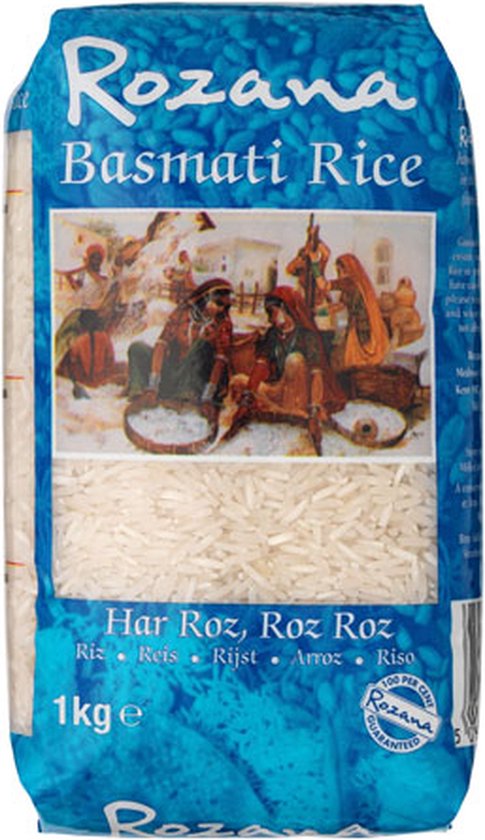 Rozana - Basmati Rijst - 8x 1 kg | bol.com