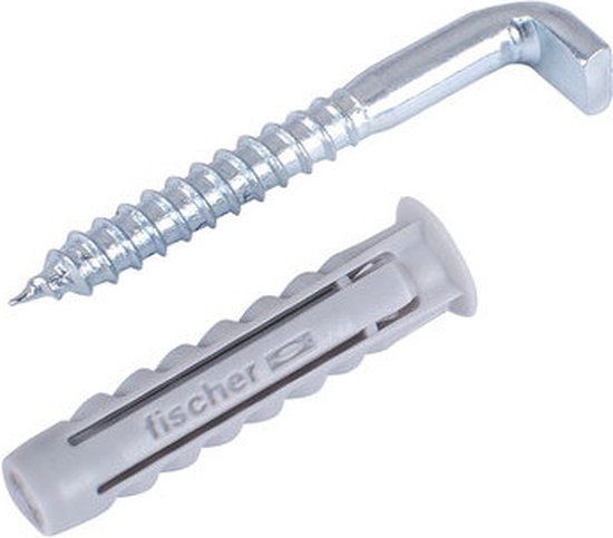 Pluggen met L-schroef SX Fischer D6xL30mm 8st | bol.com