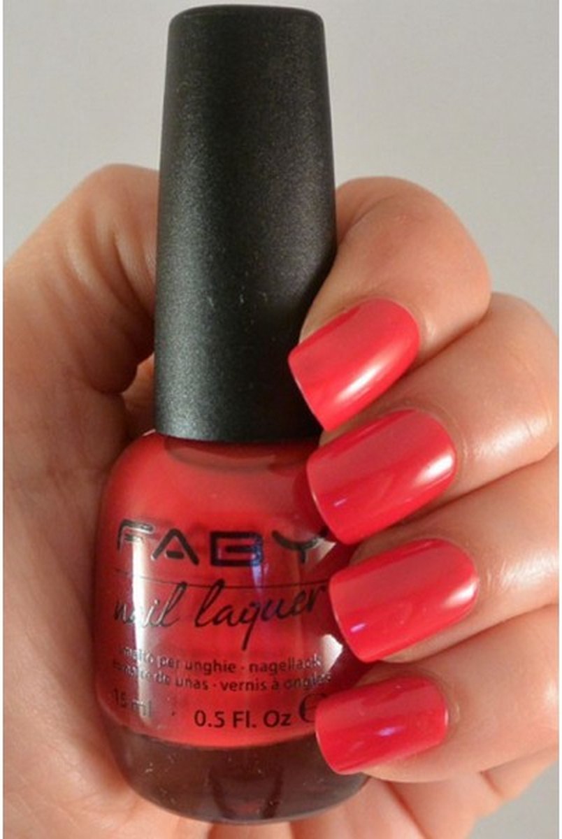 nagellak Faby's Red dames 15 ml vegan rood | bol.com