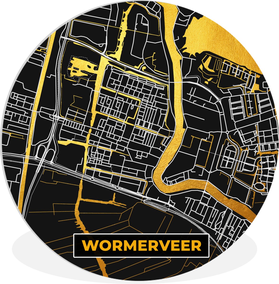 Wall Circle - Wall Circle Indoor - Wormerveer - Map - City Map - Goud ...