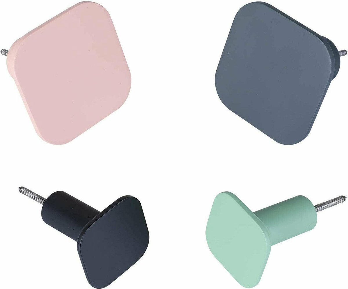 Ophanghaak-4 X Vierkante Schroef Haak Muur Haak Handdoek Haak Kapstok ...