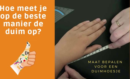 Stoppen met duimen hoesje - Hartjes - Maat M | bol