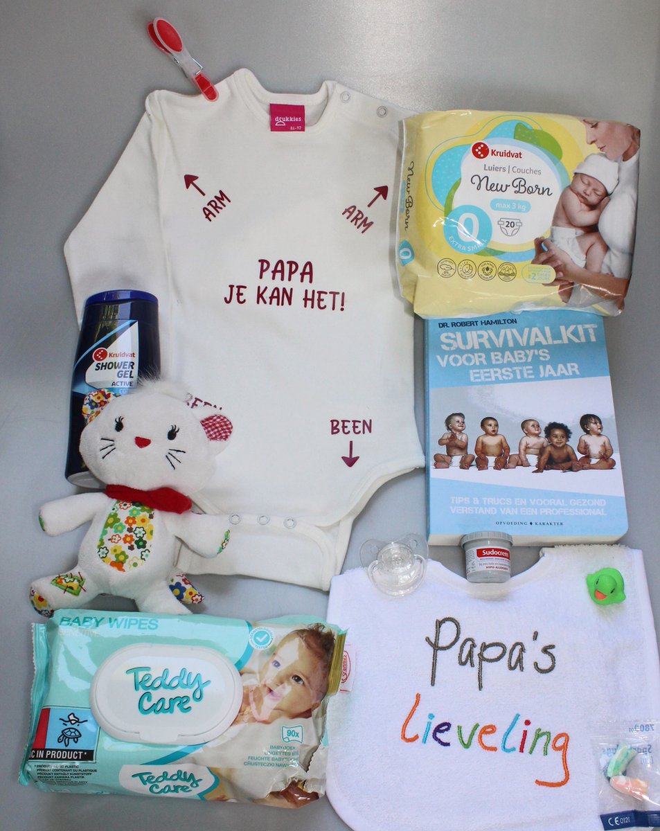 Survival Kit voor Vaders - Vaderdagcadeau - Papa box - Kraamcadeau Papa ...