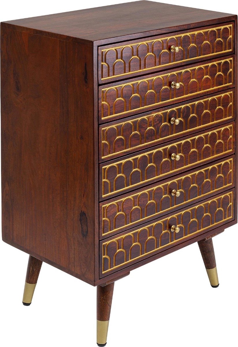 Kare Design - Muskat Ladekast 6-Laden - B60 X D40 X H91 Cm - Mangohout ...