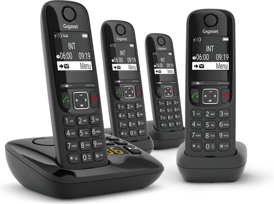 Gigaset AS690A - Quattro DECT telefoon met antwoordapparaat | bol.com
