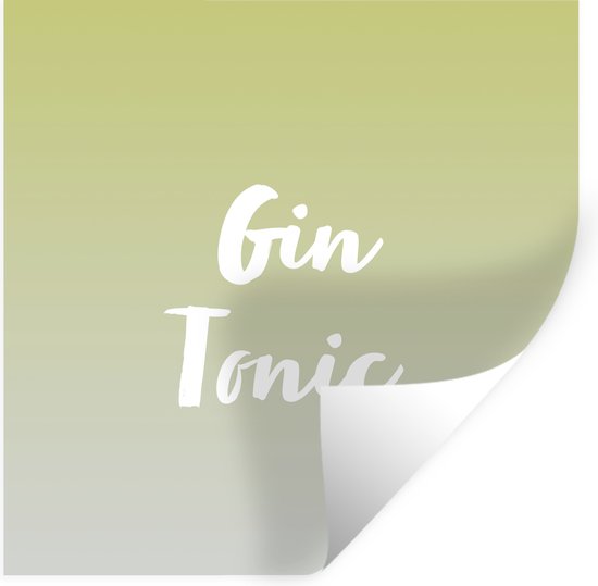 Muurstickers - Sticker Folie - Gin Tonic - Cocktails - Tekst - Quotes ...