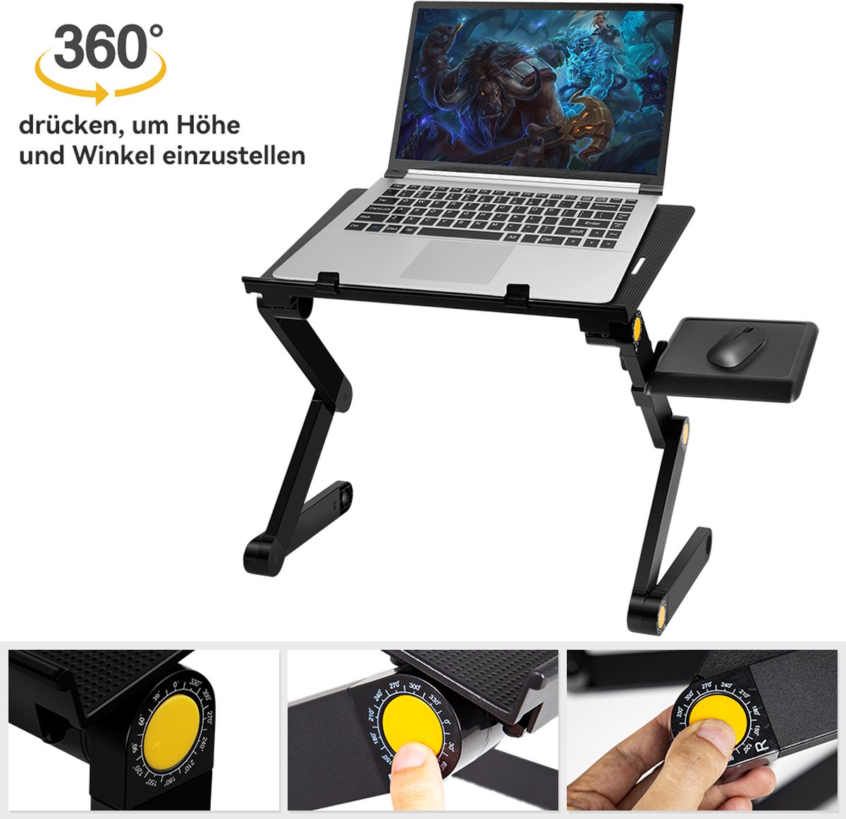 UTEN - Universele Laptop Standaard - Laptop Standaard Verstelbaar ...