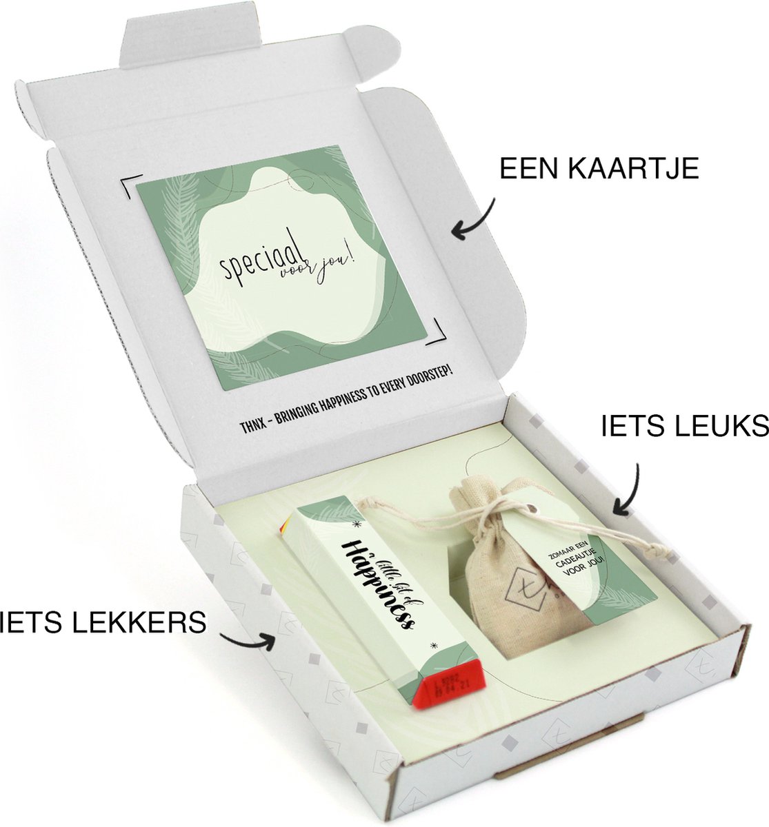 THNX 3-in-1 combinatie cadeau THNX - Bedankt cadeautje - zomaar - Tonys ...