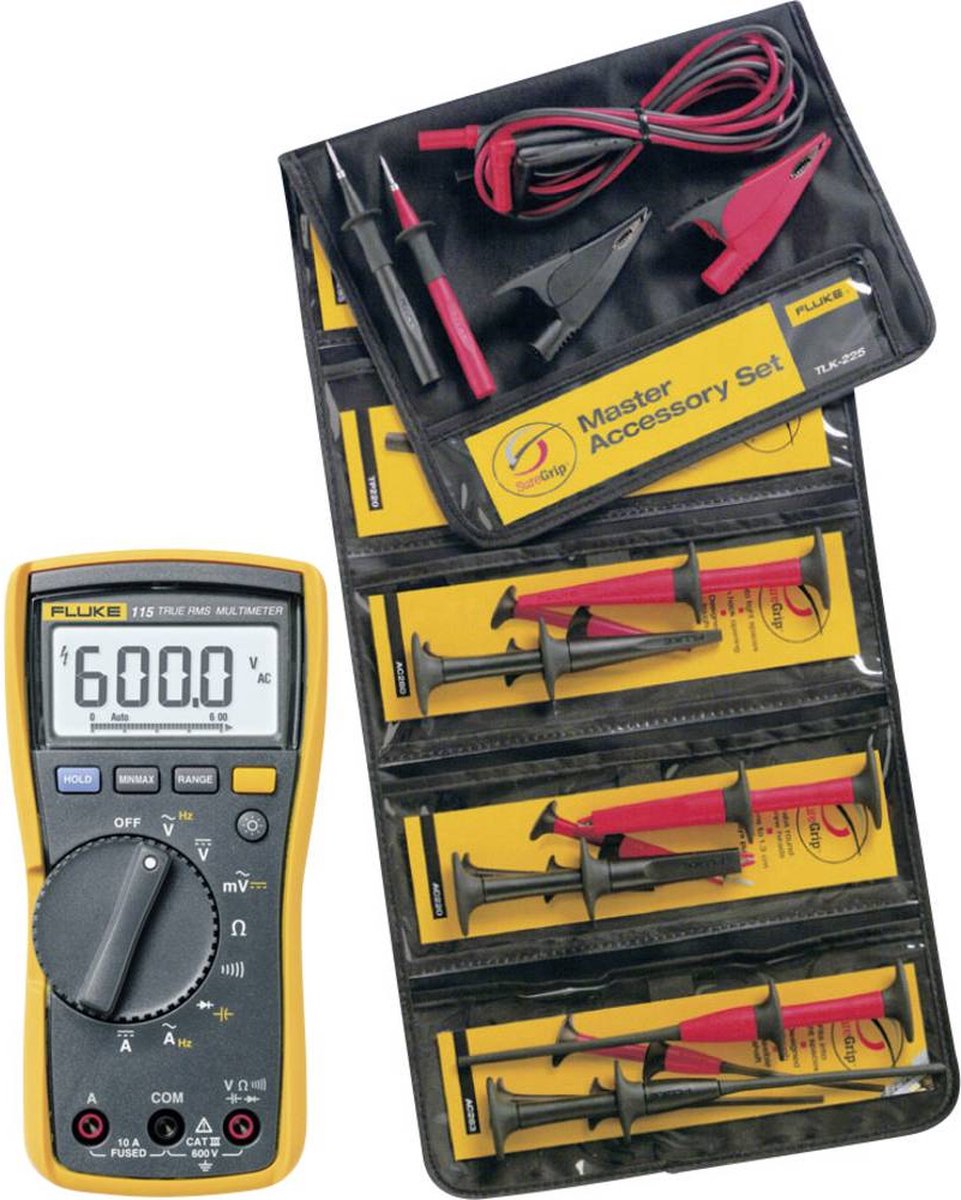 Fluke FLK115/TLK-225-1 Multimeter Digitaal CAT III 600 V Weergave ...