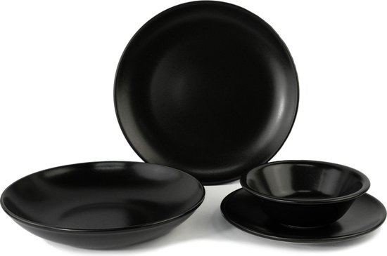 Bonna serviesset - Notte - 24 delig - set van 6 - Porselein | bol.com