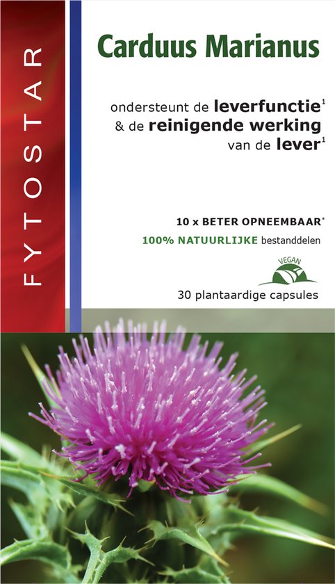 Fytostar Carduus Marianus - Supplement - Gezonde leverfunctie – Met ...