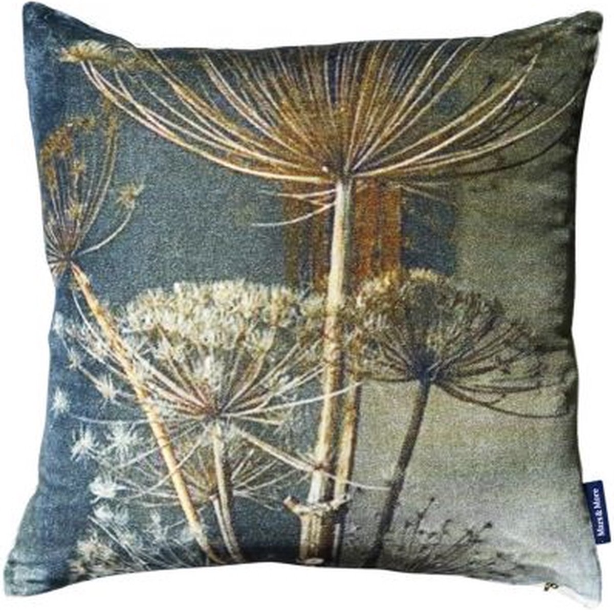 Sierkussen - Fluweel Natuur Berenklauw - Multicolor - 45 Cm X 45 Cm | bol.com