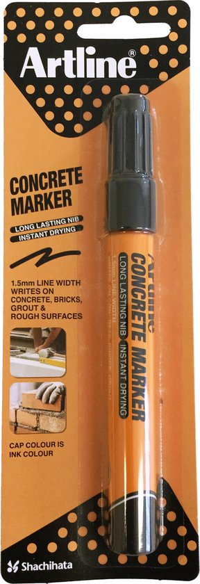 Artline marker Concrete, zwart | bol