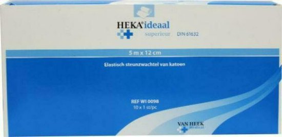 Heka Ideaal superieur elastische windsel 5 m x 12 cm 10st | bol