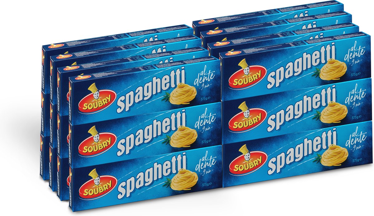 Soubry Al Dente Spaghetti - individuele verpakkingen van 375g ...