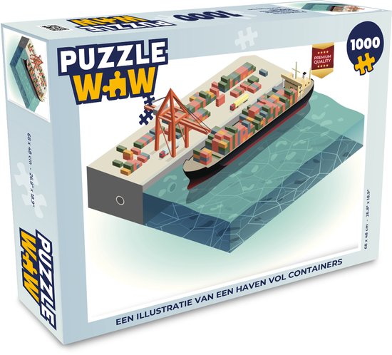 Puzzle Ports illustration 1000 pièces - Une illustration d'un port ...