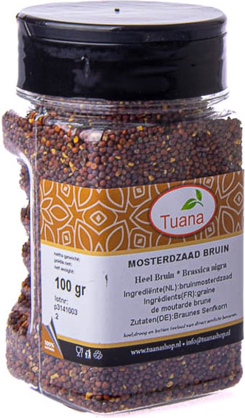 Tuana Kruiden - Mosterdzaad Bruin - KP0182 - 80 gram | bol.com