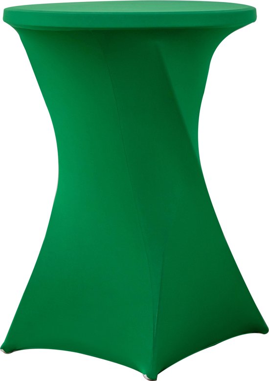 Statafelrok groen 80 cm - per 4 - partytafel - Alora tafelrok voor statafel -... | bol