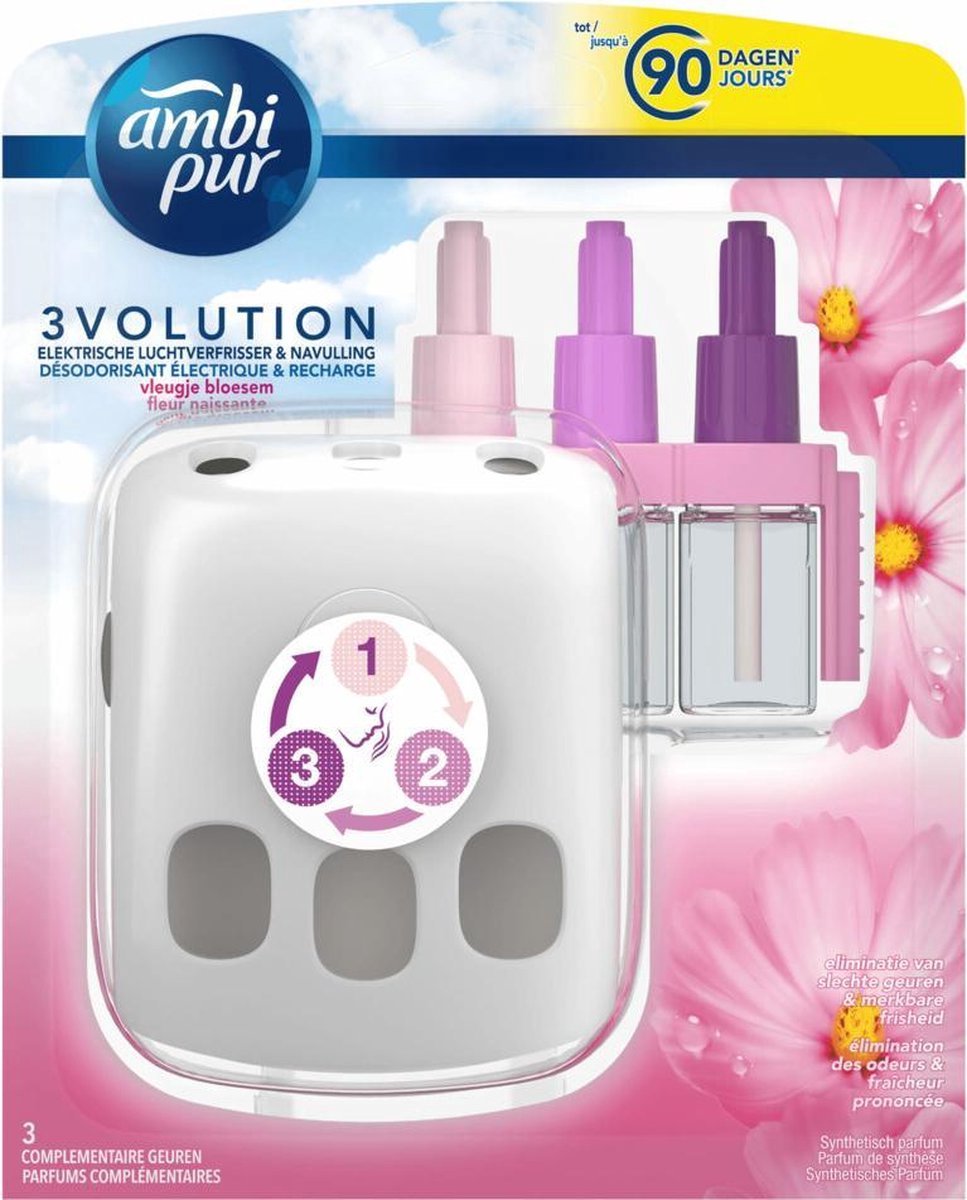8 x Ambi Pur Elektrische Geurverspreiders 3Volution Starterkit ...