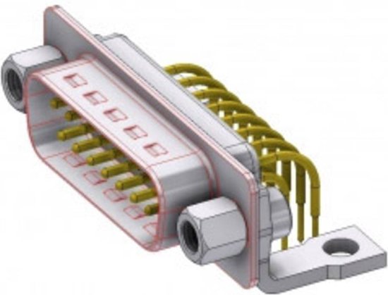 Deltron Connectors Deltron DTS15PYC/2M46UNB5 D-sub stekker 90 ° Aantal polen: 15... | bol.com