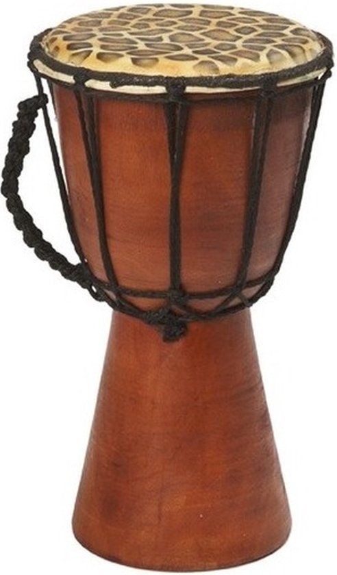 Handgemaakte drum/trommel met giraffeprint - 25 cm - muziek ...