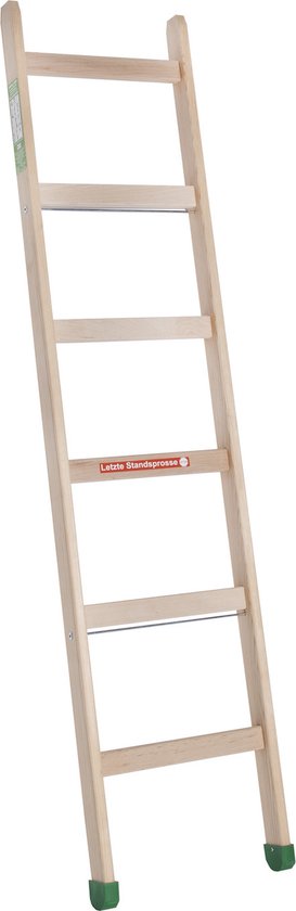 Duitse enkele ladder 8 sporten (237cm) | Houten ladders | bol.com