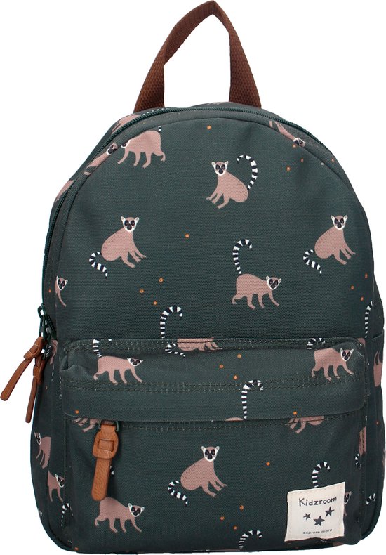 Kidzroom To The Zoo Rugzak Jongen - Rugtas Kind - 2 t/m 6 jaar - Groen ...