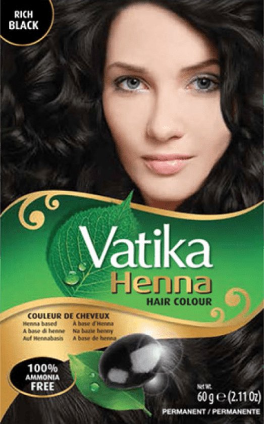 Vatika Henna Hair Colour Rich Black | bol