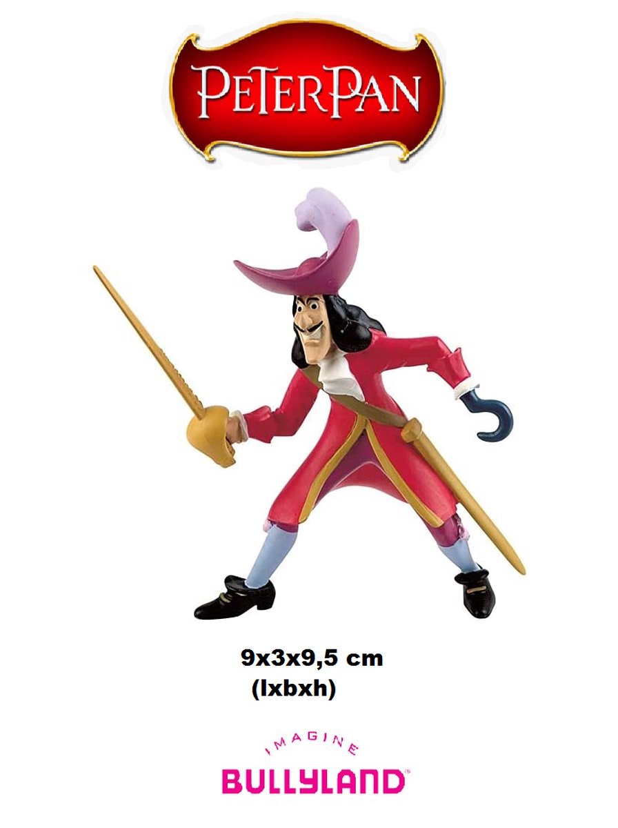 Disney Speelfiguurtje Kapitein Haak - piraat - Peter Pan - Bullyland ...