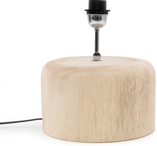 De Teak Wood Tafellamp Voet - Naturel | bol
