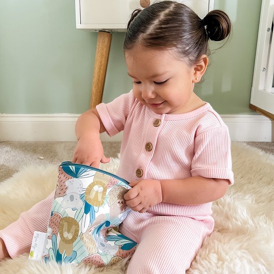 Itzy Ritzy - Snack Happens™ - herbruikbaar snackzakje - Safari Squad | bol