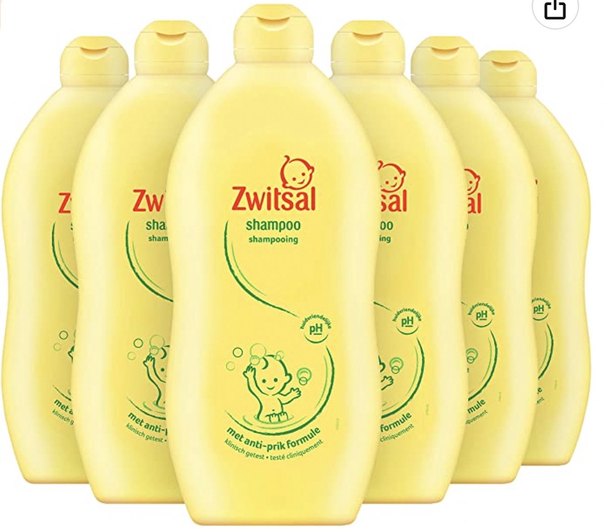 Zwitsal Baby Shampoo - 6 x 700ml - Voordeelverpakking | bol.com