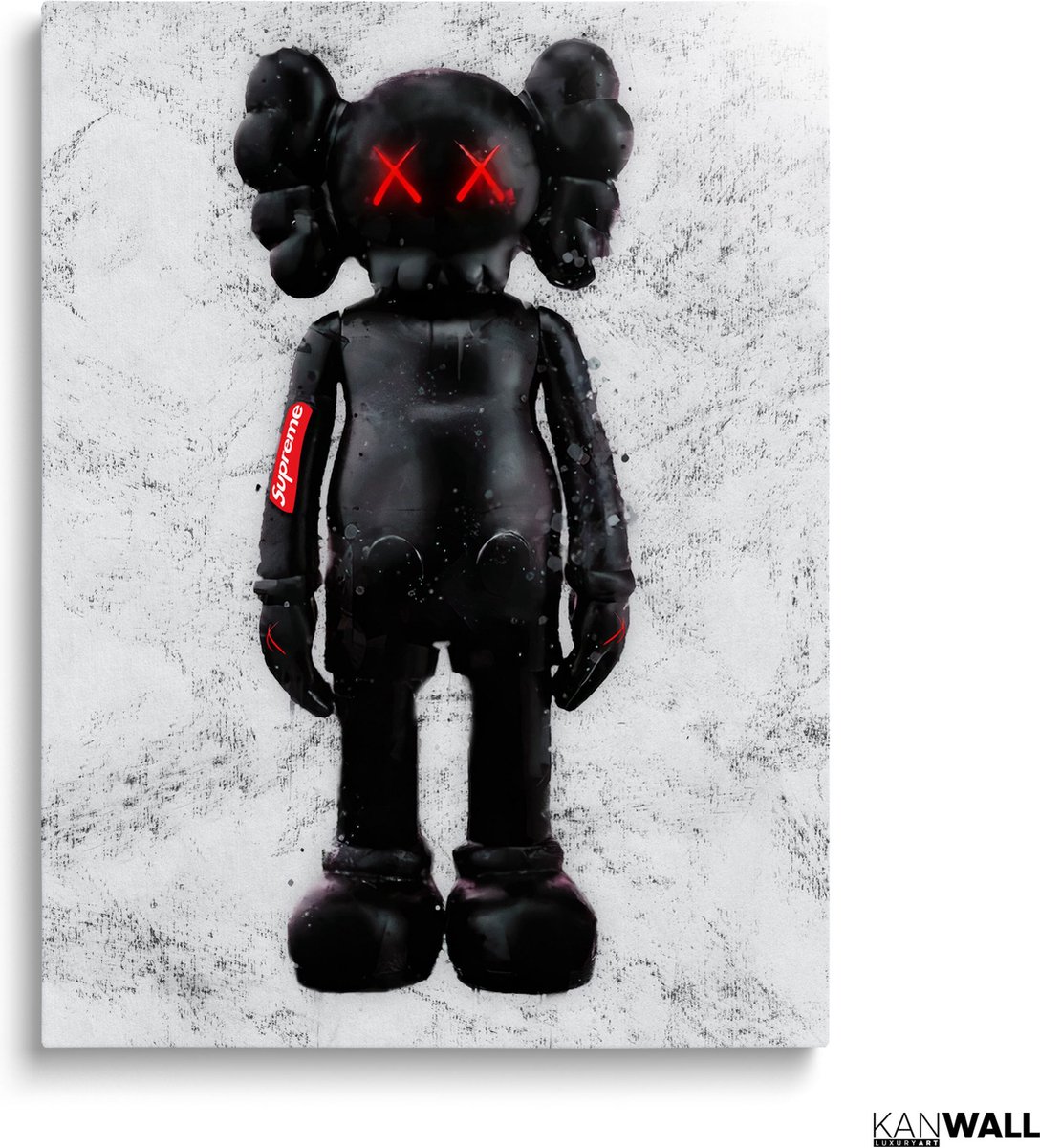 Luxe Canvas Schilderij Kaws Drip Supreme | 40x60 | Woonkamer ...