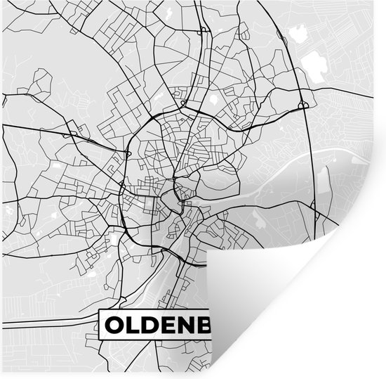 Muurstickers - Sticker Folie - Kaart - Stadskaart - Duitsland ...