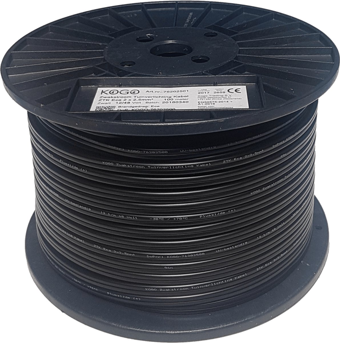 Koppel & Go - Tuinverlichting Kabel 12 Volt - Grondkabel 2 x 2,5mm2 ...