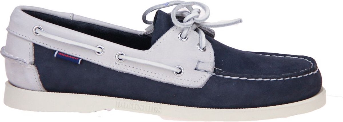 Sebago Docksides Light Grey - Blue Indigo | bol.com