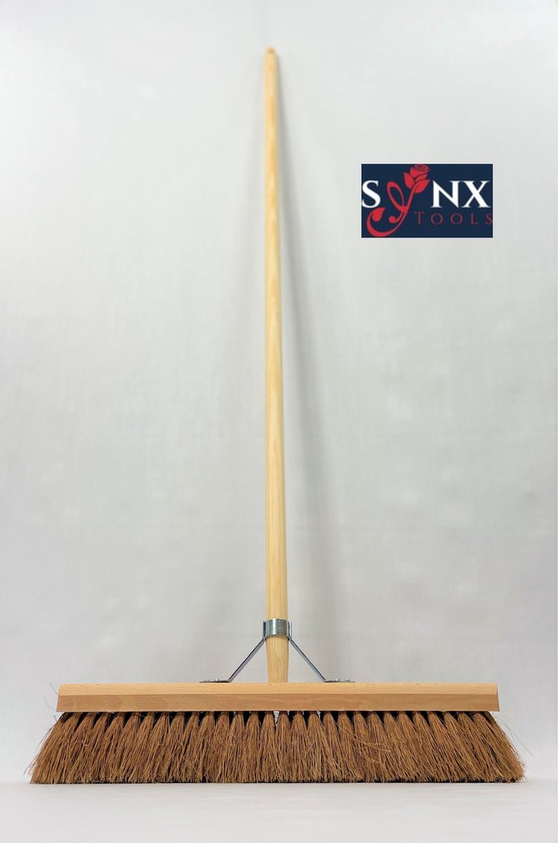 Synx Tools Coco Bezem Zaalveger - 50 cm - Zachte Bezem - Veger ...