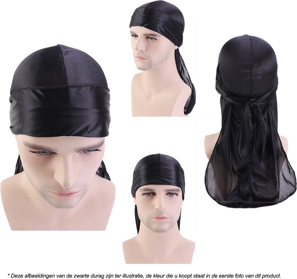 Durag / Du-rag / Do-rag / Bandana - Unisex - Blauw - Waves | bol